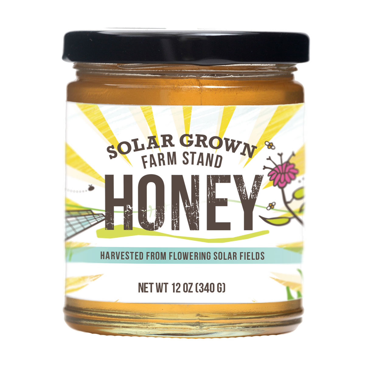 Raw Solar Grown Honey 12 oz Glass Jar (2021 Good Food Award Winner ...